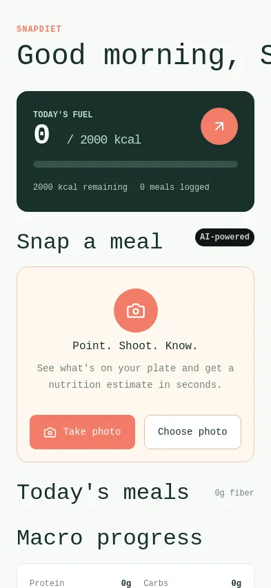 SnapDiet AI Tracker