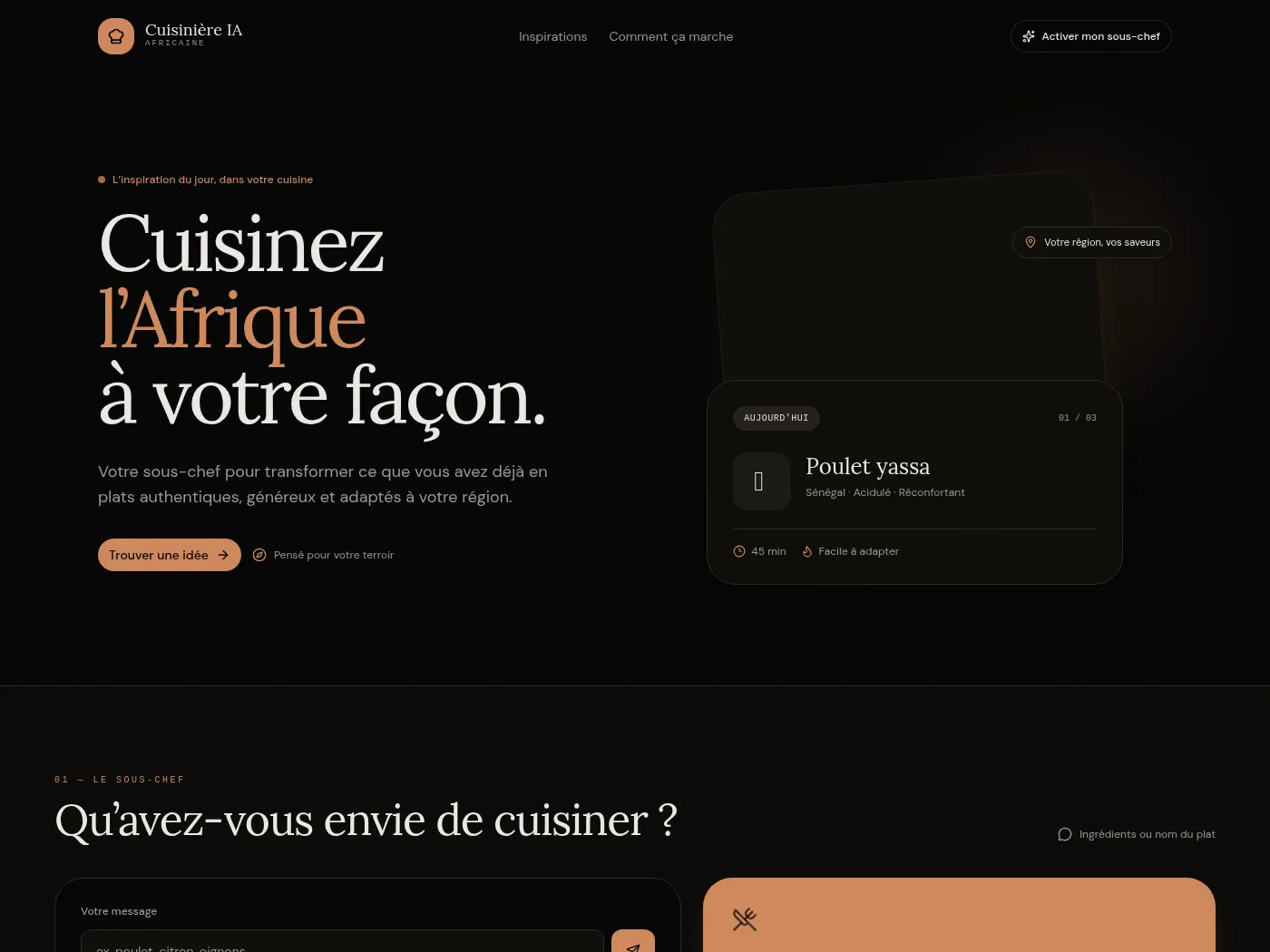 Cuisinière IA Africaine