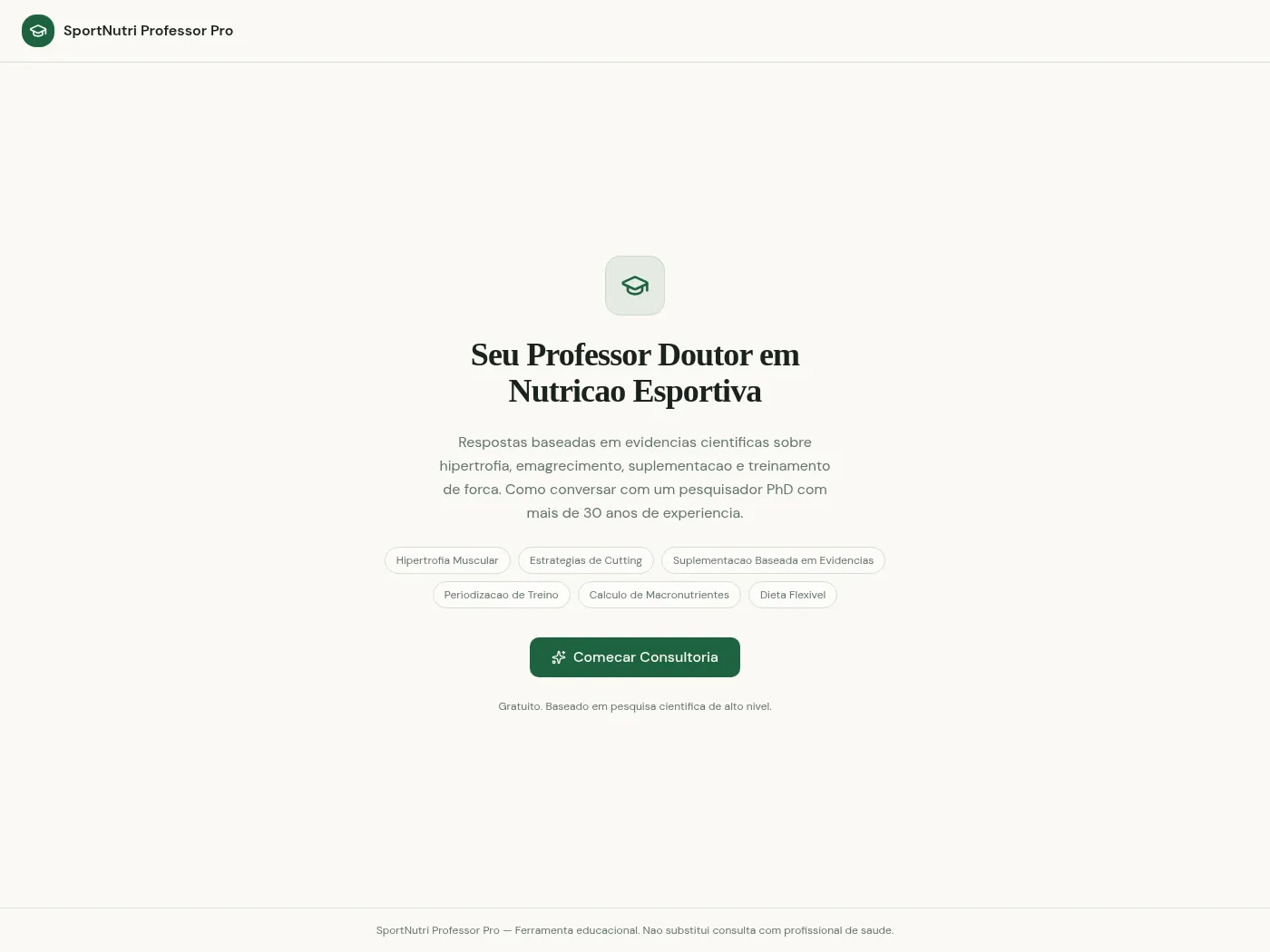 SportNutri Professor Pro