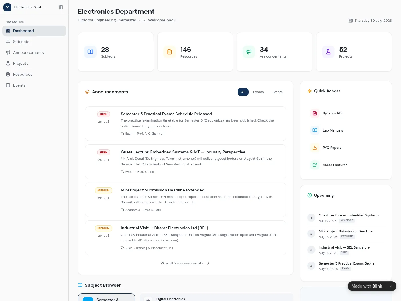 EDepartment Hub