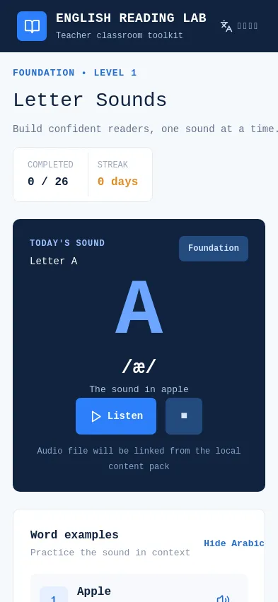 English Reading Lab