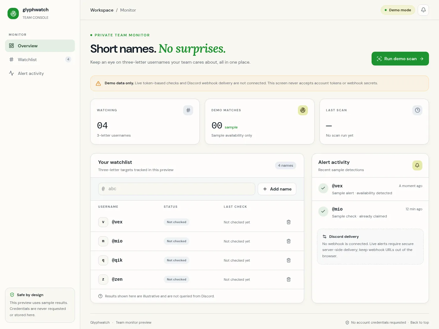 Username Snipe Alert