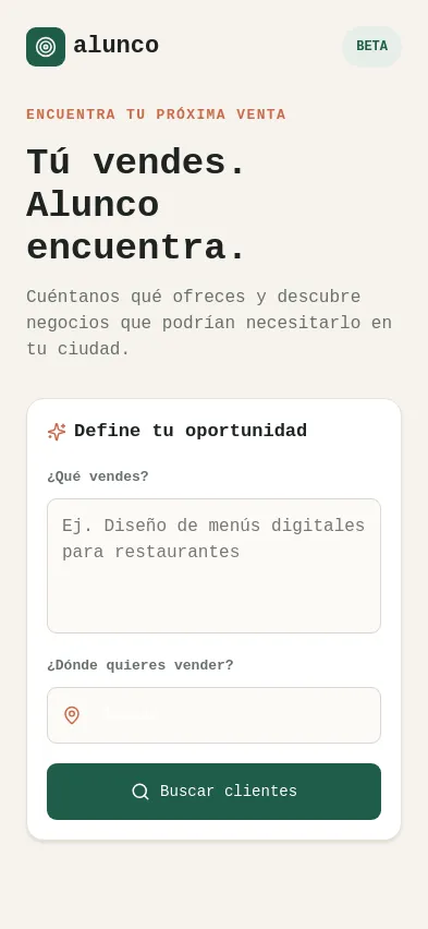 Alunco Client Finder