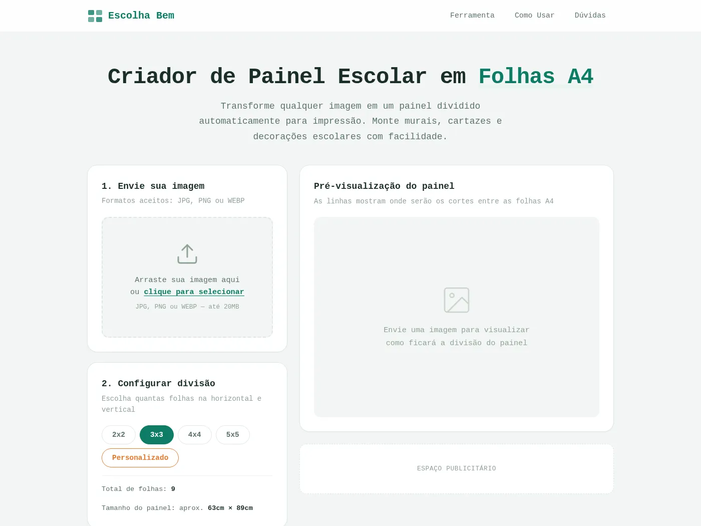 Escolha Bem Painel Escolar