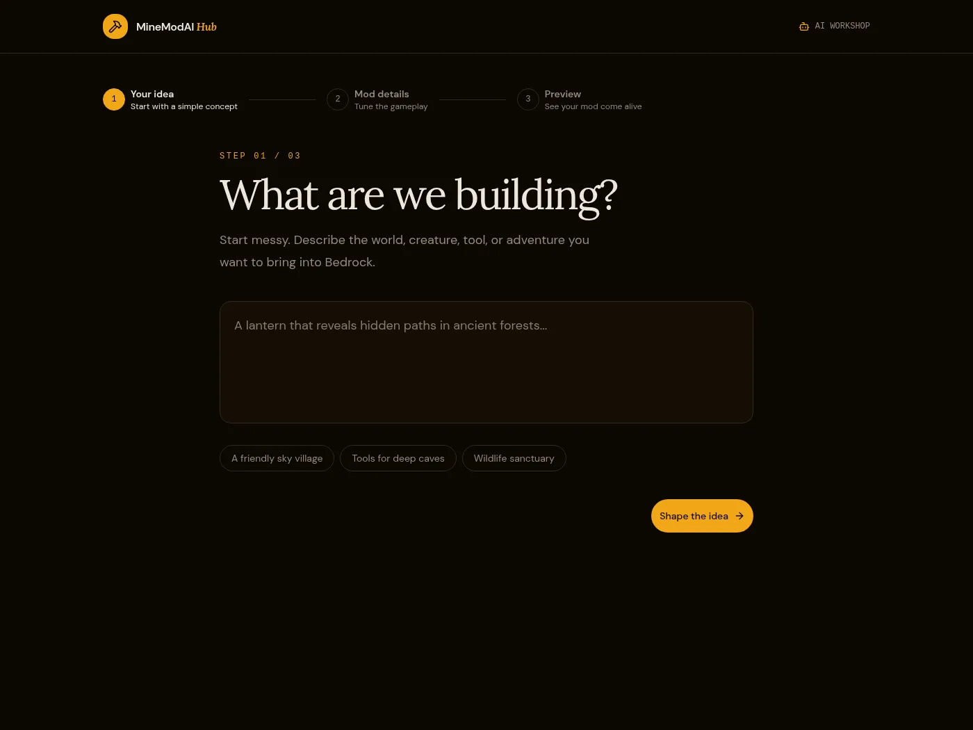 MineModAI Hub