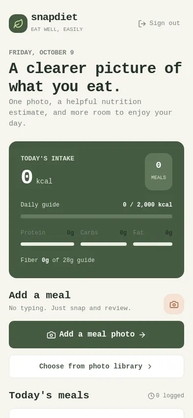 SnapDiet AI Tracker