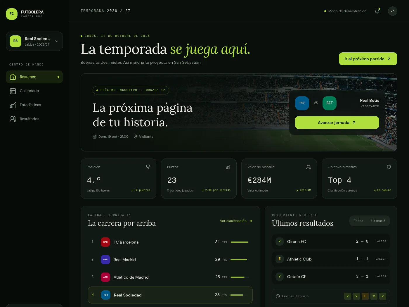 Futbolera Career Pro