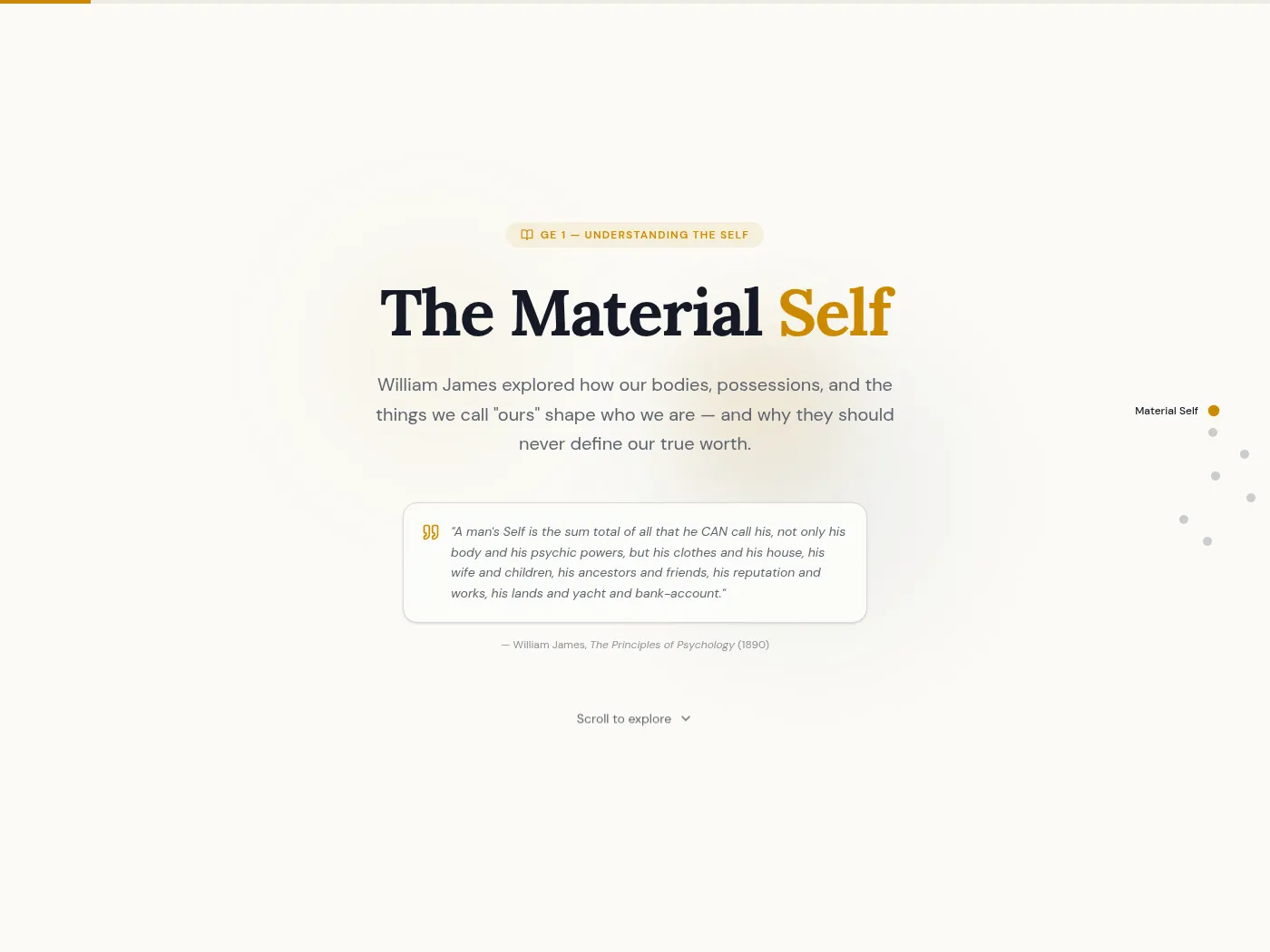 Material Self PPT Maker