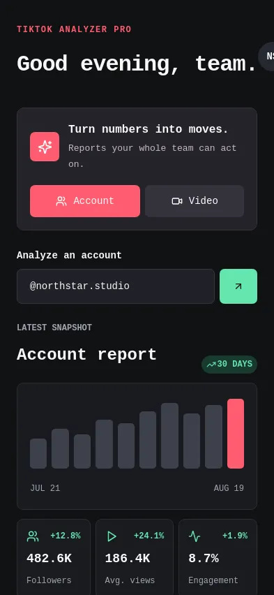 TikTok Analyzer Pro