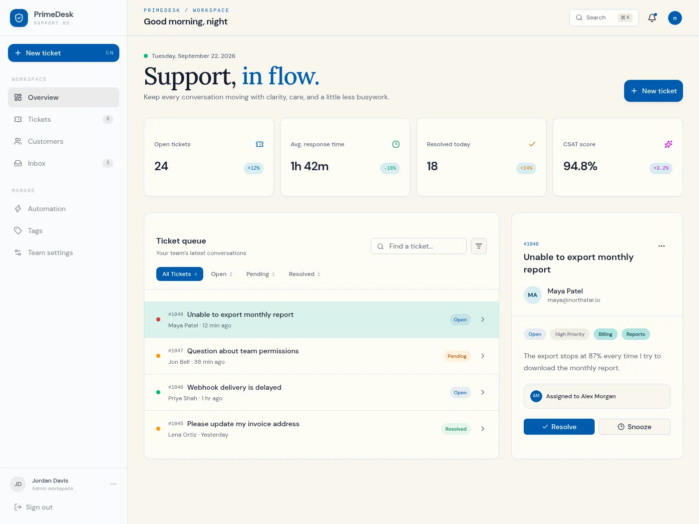 PrimeDesk Helpdesk