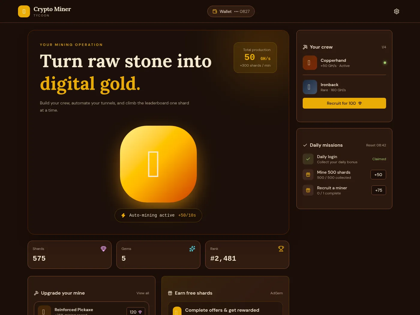 Crypto Miner Tycoon