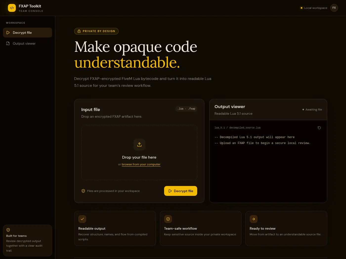 FXAP Lua Decrypt Toolkit