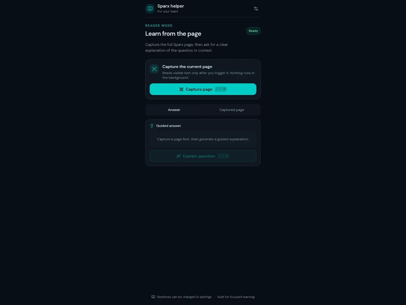 Sparx AI Answer Helper