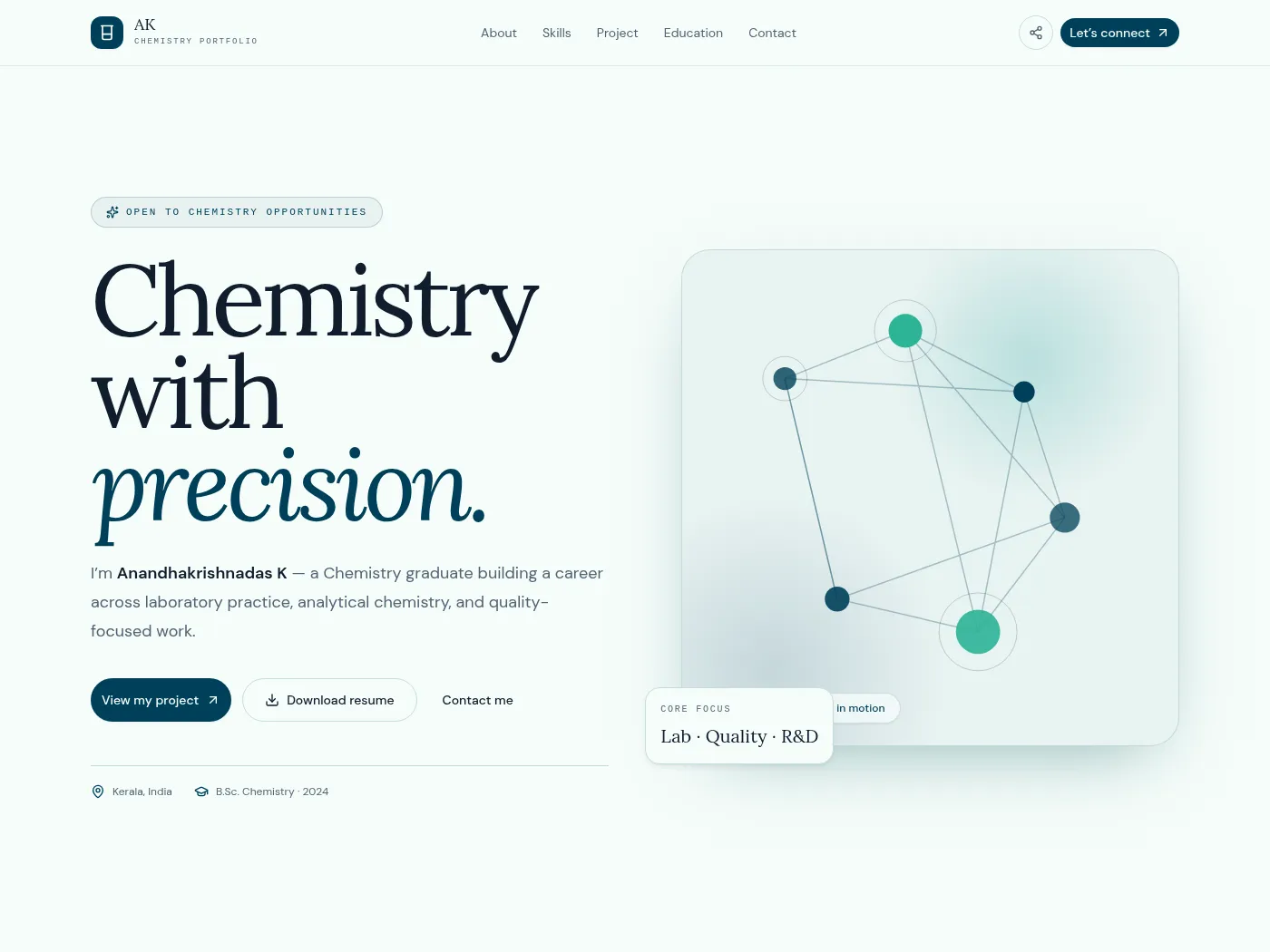 Chemist Portfolio Pro (Remix)