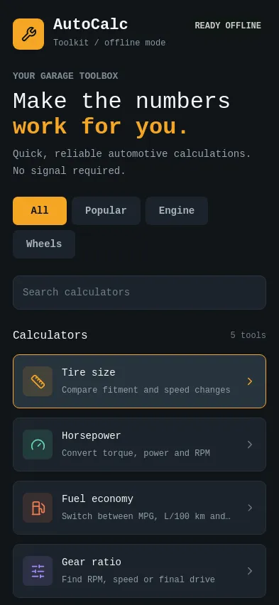 AutoCalc Toolkit
