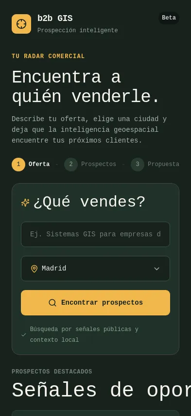 B2B GIS Prospector
