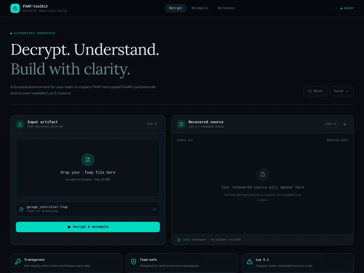 FXAP Lua Decrypt Toolkit