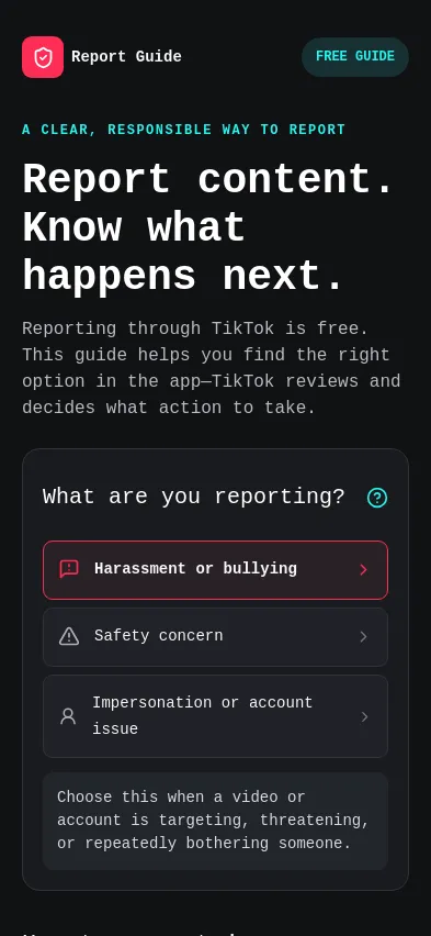 TikTok Report Helper