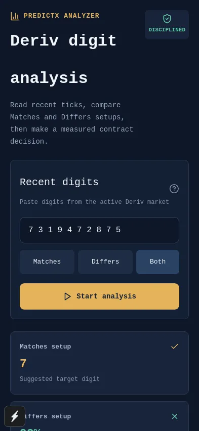 Deriv PredictX Analyzer