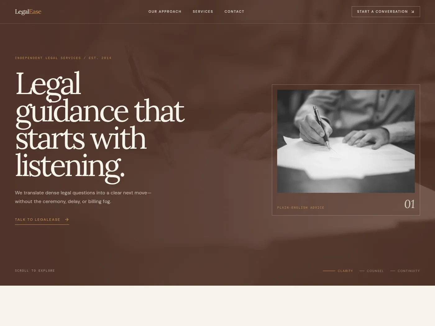 LegalEase Website