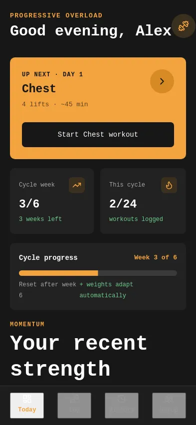 Overload Tracker Mobile