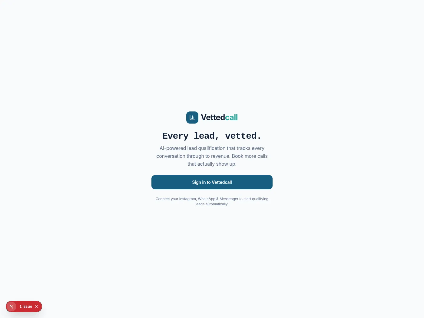 Vettedcall AI Lead Tracker