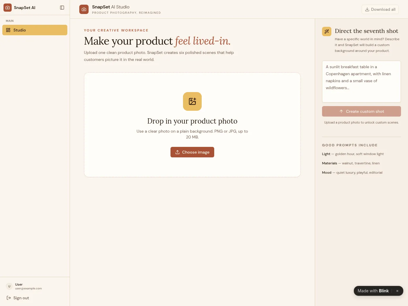 SnapSet AI Studio