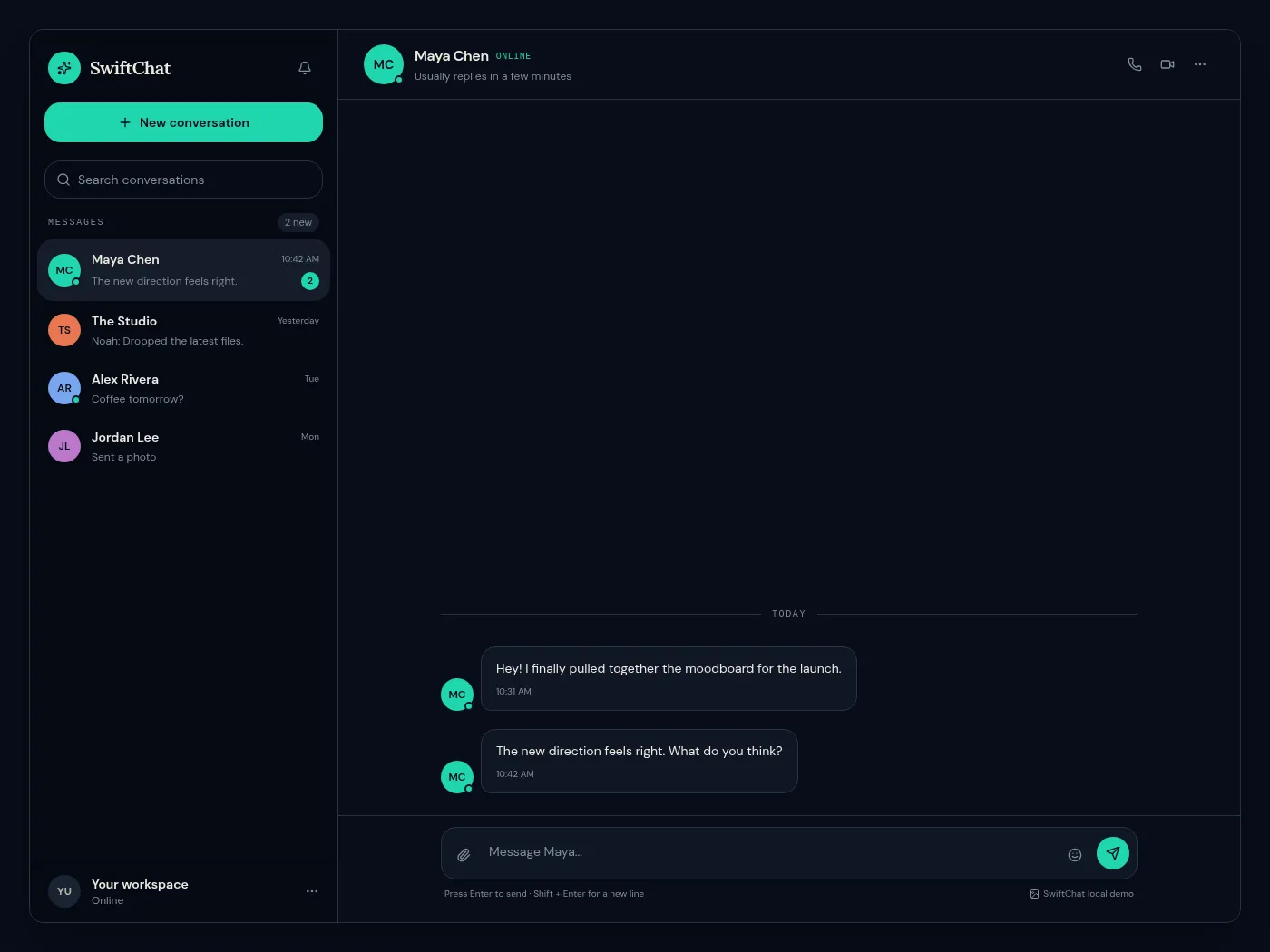 SwiftChat App
