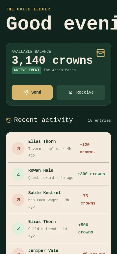 LARP Wallet Mobile