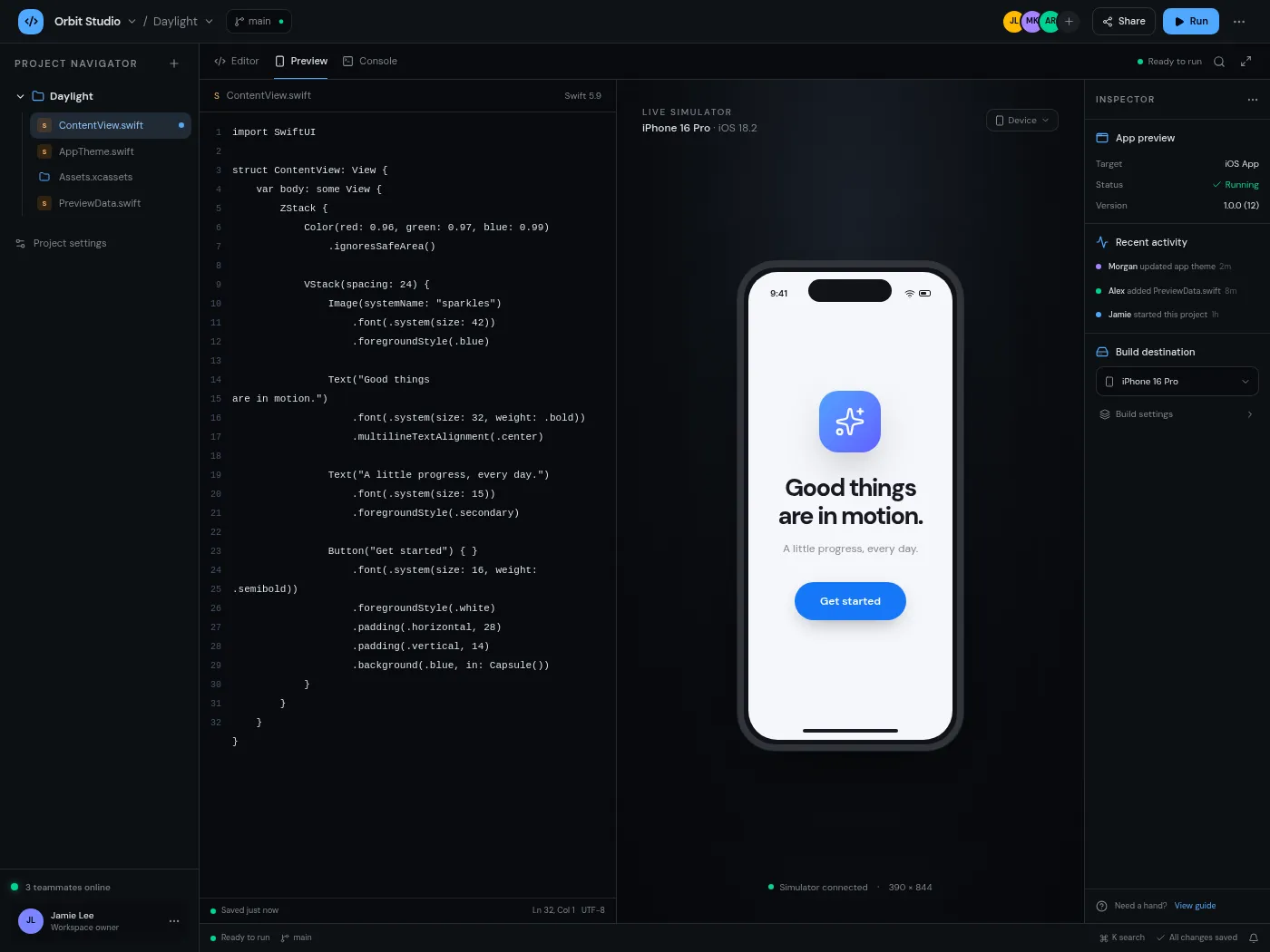 MacOS Simulator WebX