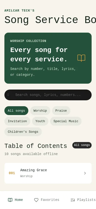 Amilcar Songbook Pro