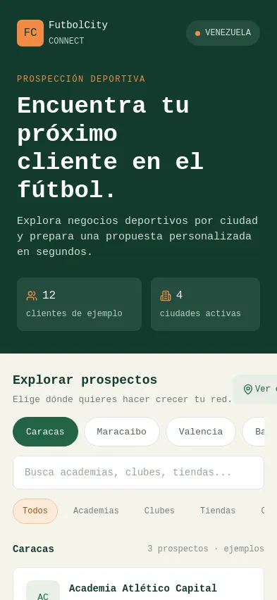 FutbolCity Connect