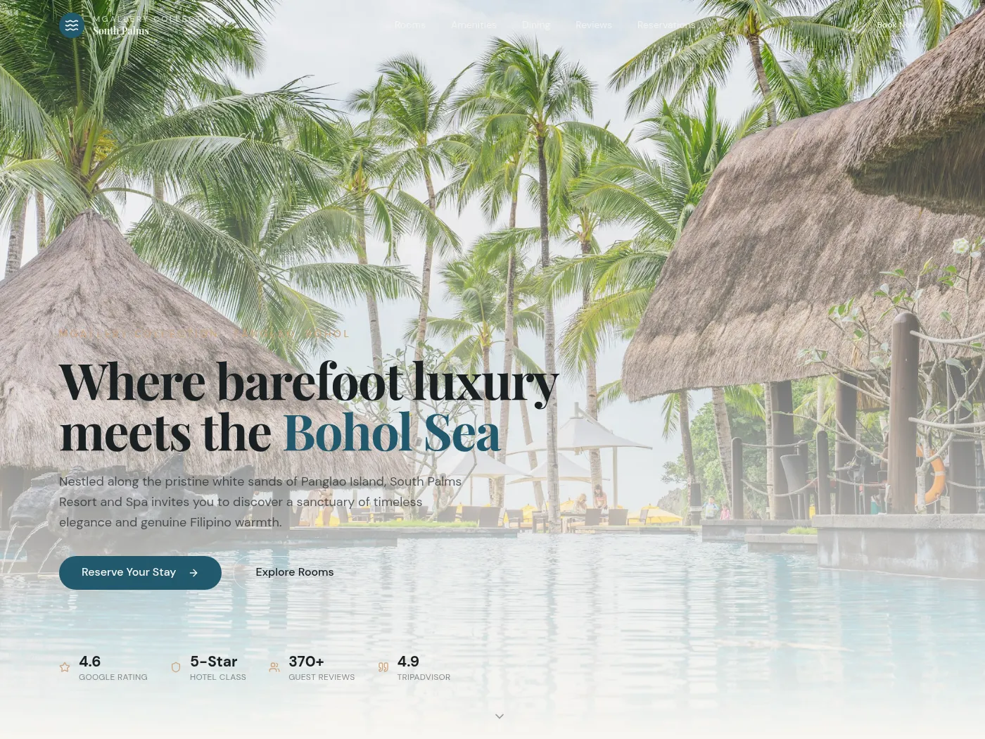 South Palms Luxe Website
