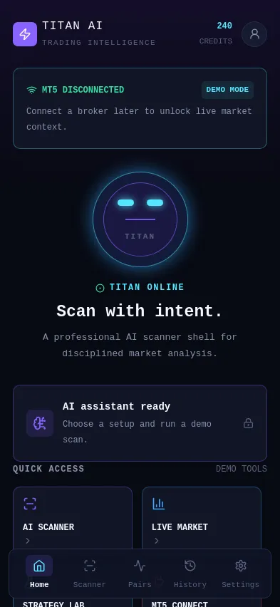TITAN AI Trading Scanner