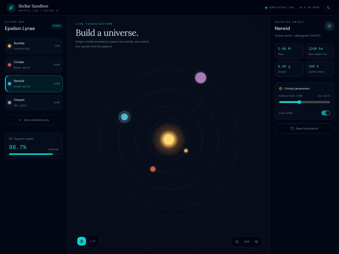 Stellar Sandbox Simulator