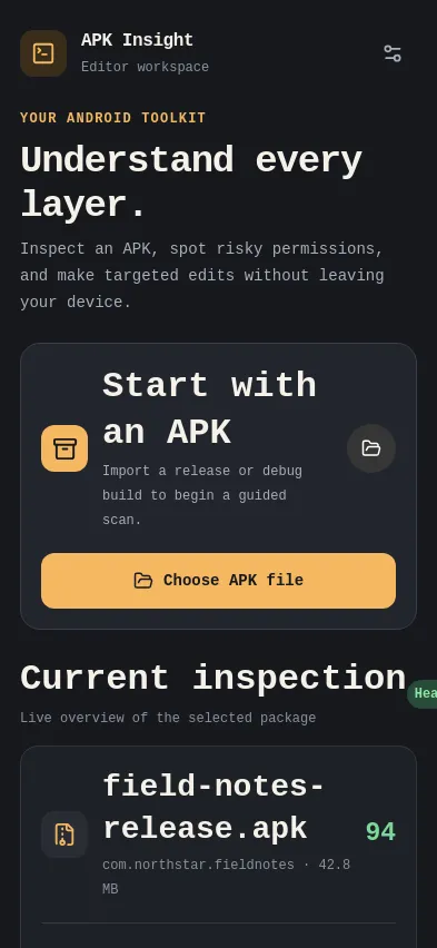 APK Insight Editor
