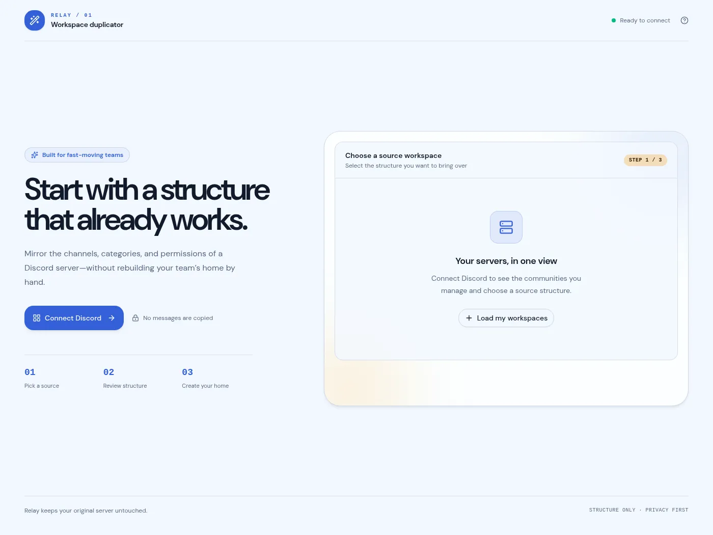 Discord Workspace Duplicator