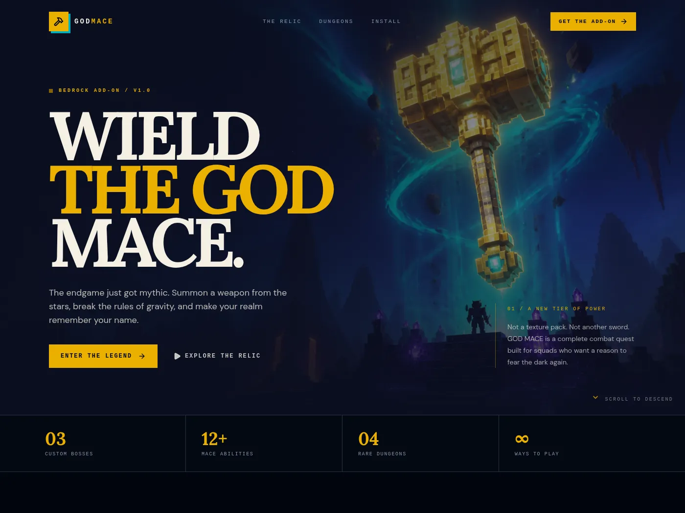God Mace Minecraft Add-on