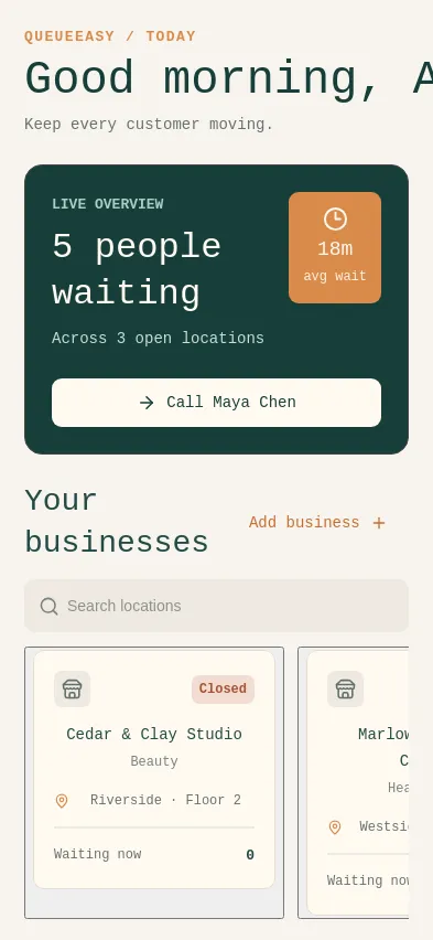 QueueEasy Mobile