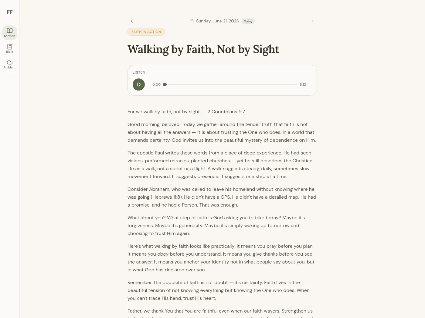 FaithFlow Devotional Platform