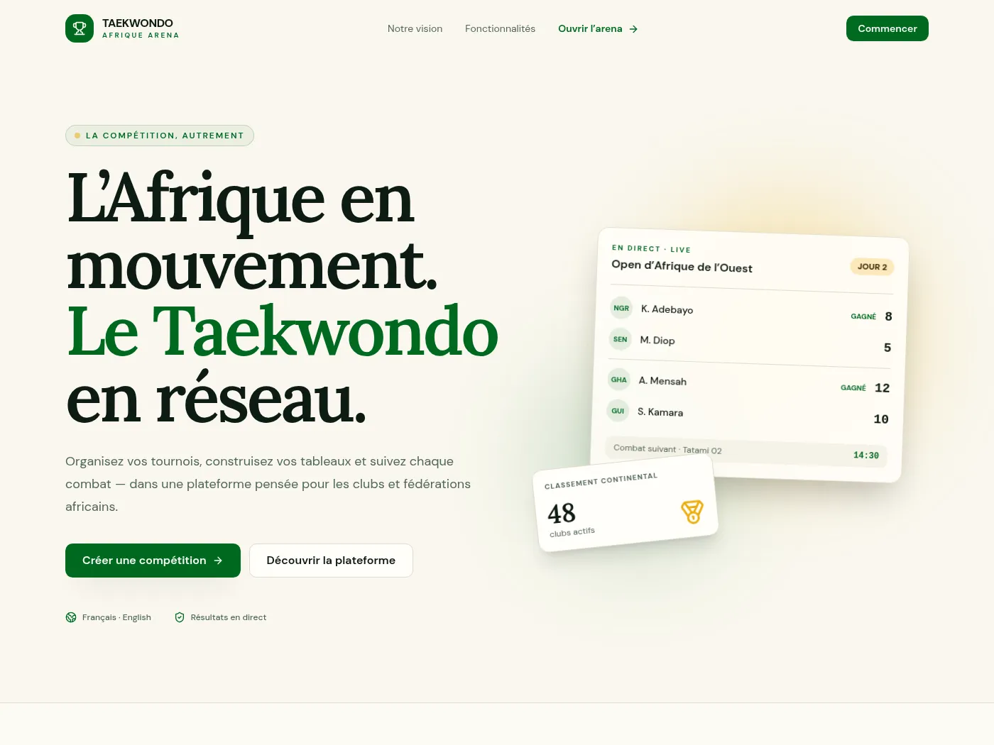Taekwondo Afrique Arena