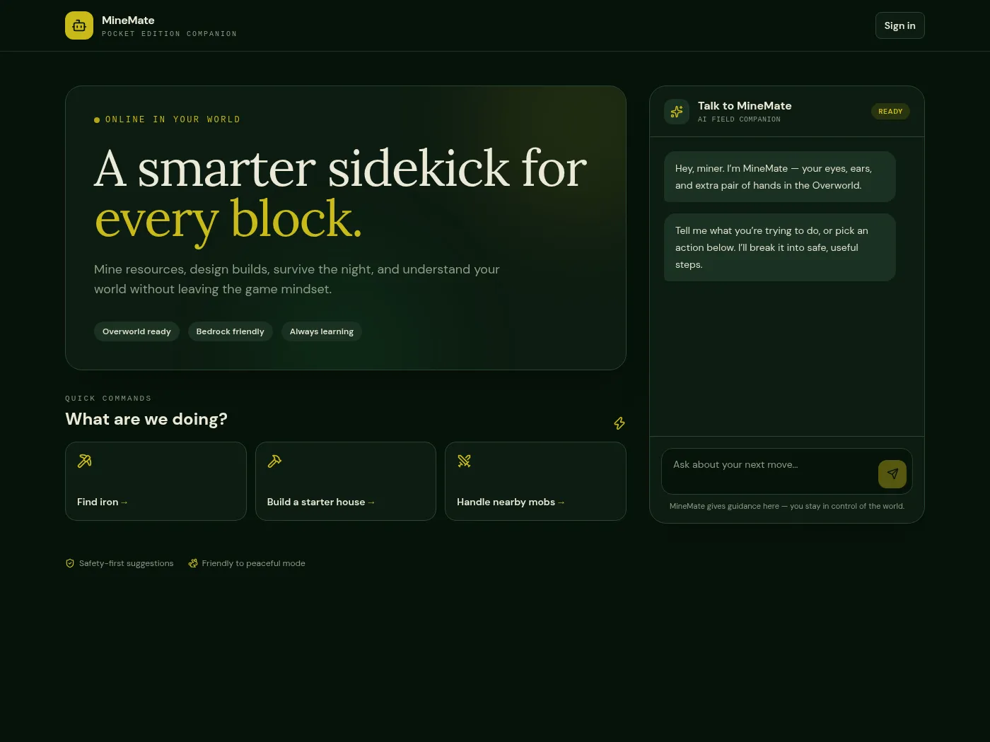 MineMate AI Companion