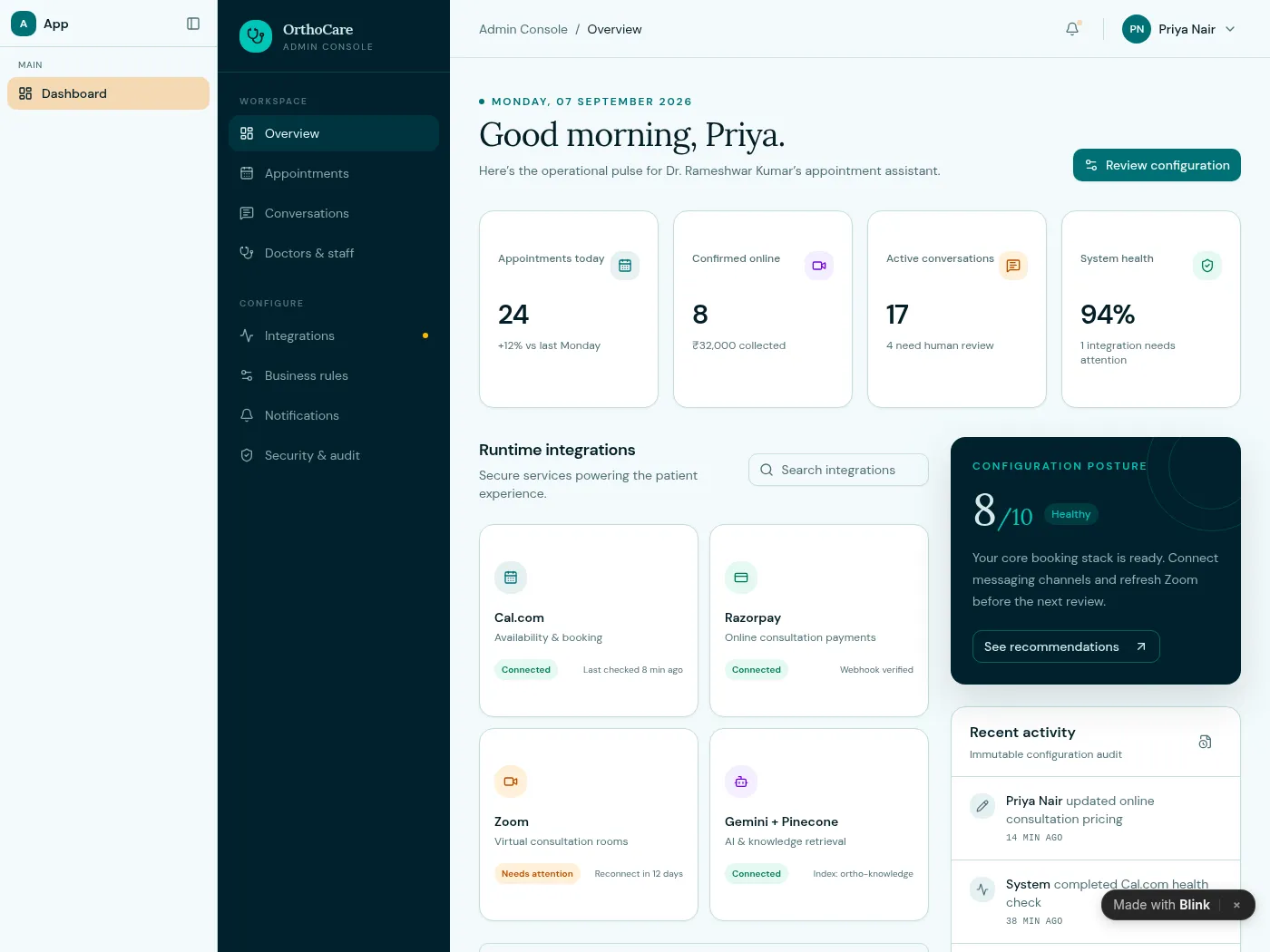 AI Ortho Booking Suite