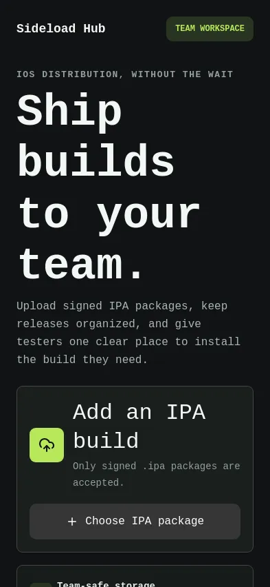 iOS IPA Sideload Hub