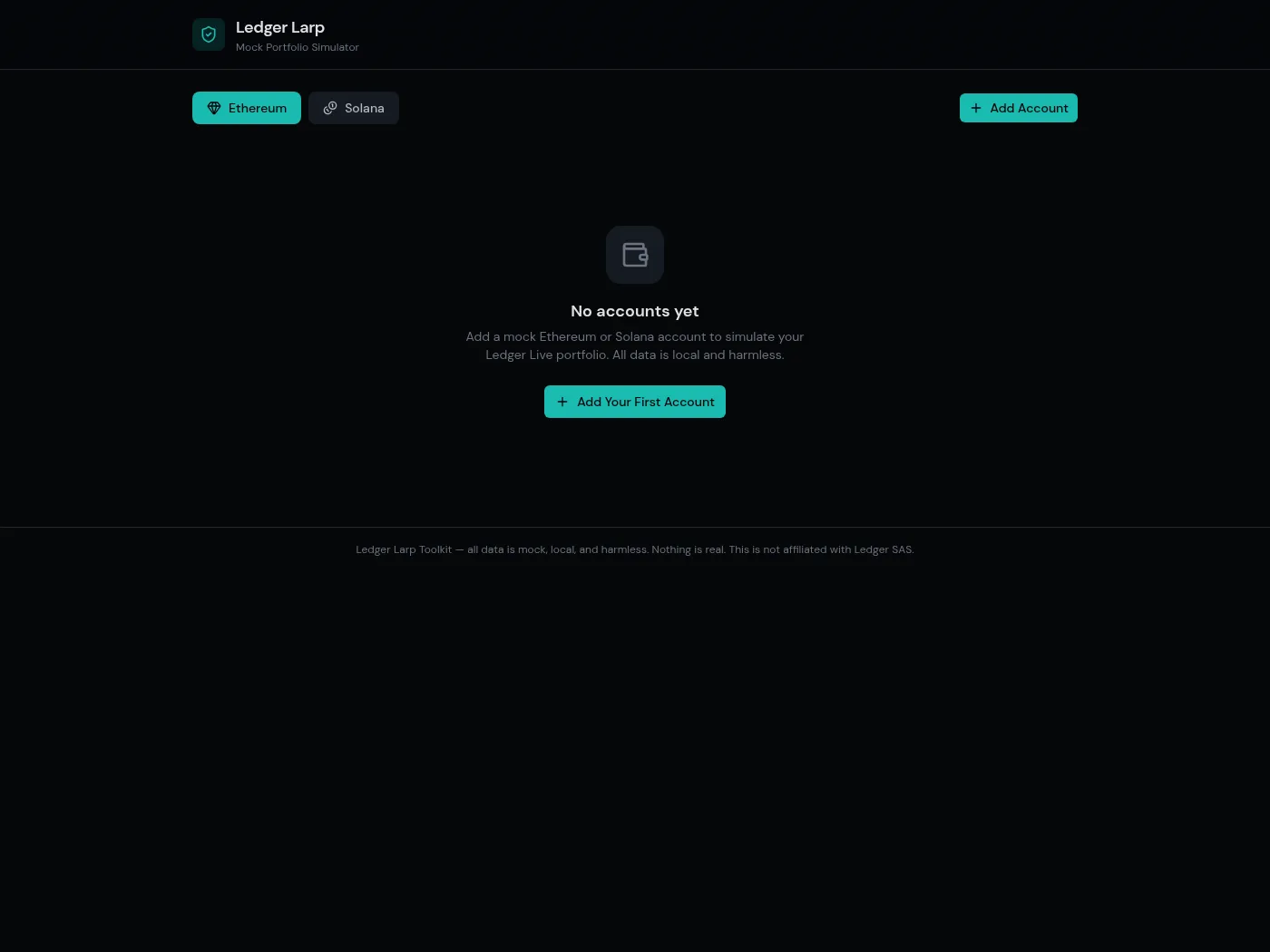Ledger Larp Toolkit