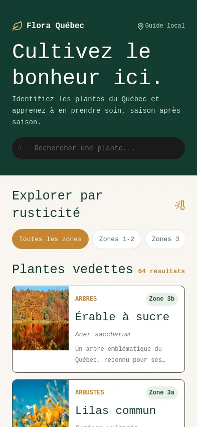 PlantCare Québec App