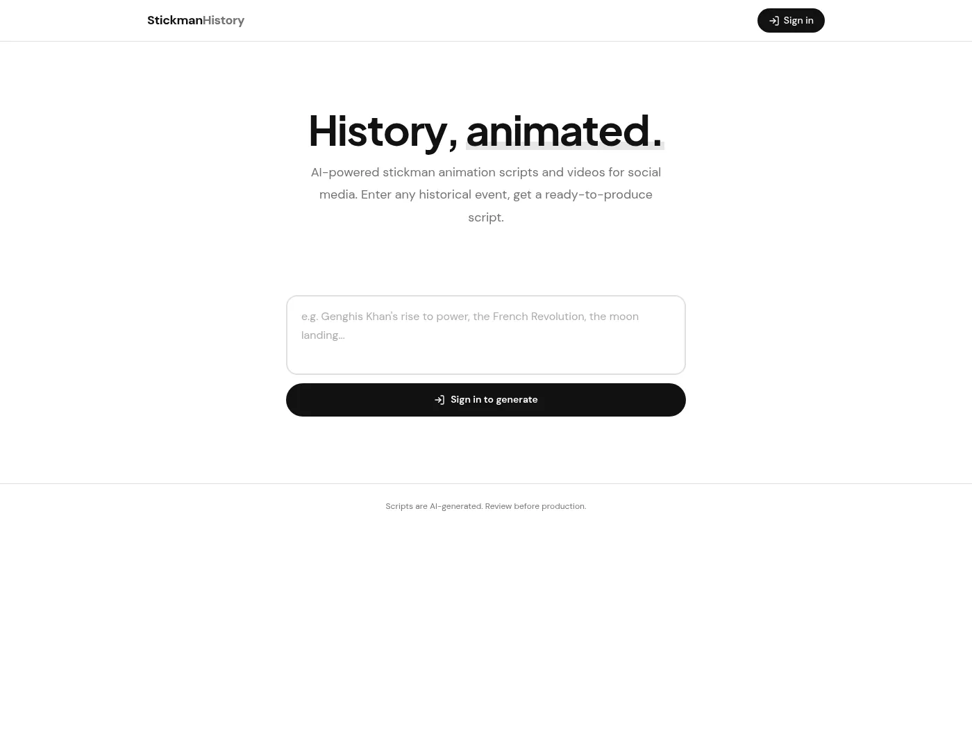 Stickman History Animations