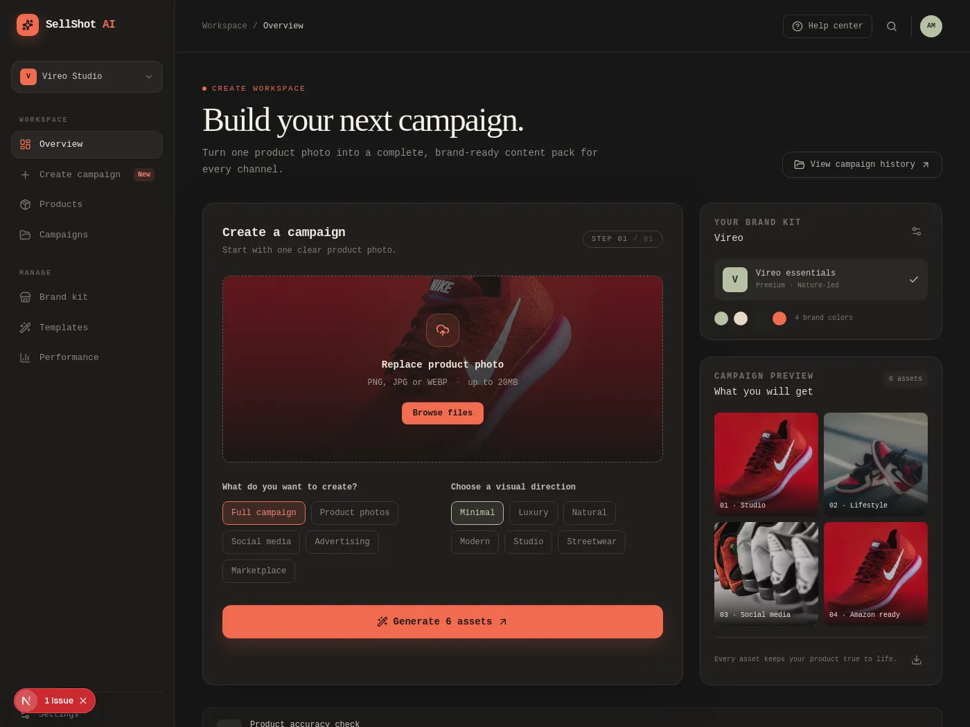 SellShot AI Studio