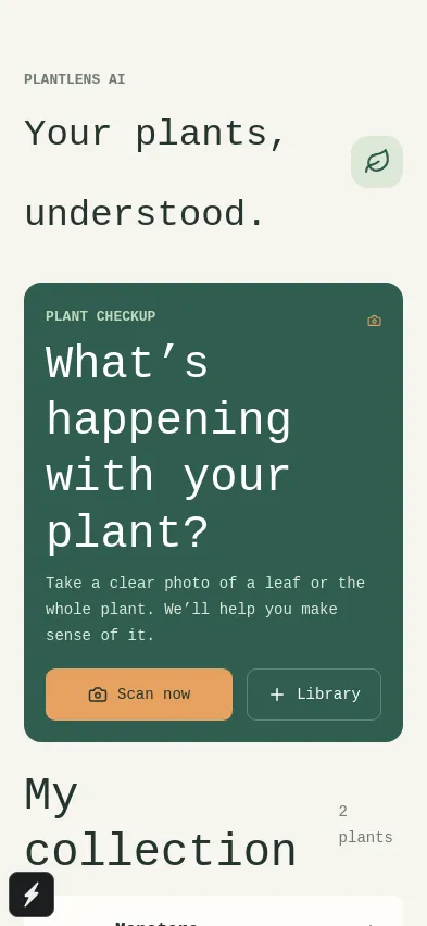 PlantLens AI
