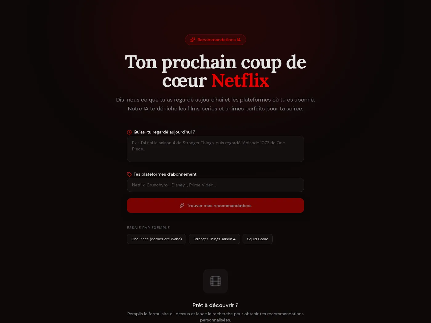 Netflix Pick Recommender